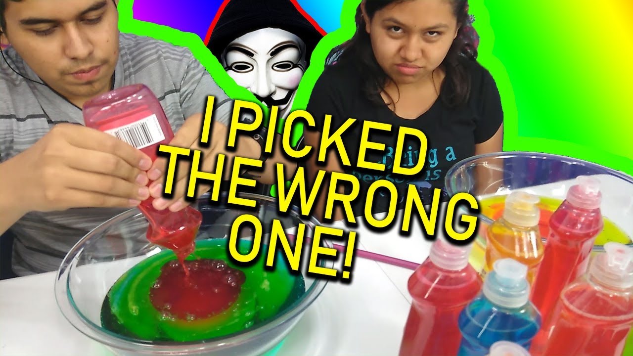 Don’t Choose the Wrong Dish Soap Slime Challenge - YouTube