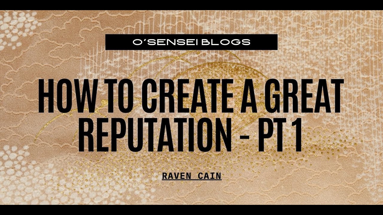 How create a great Reputation pt 1 - YouTube