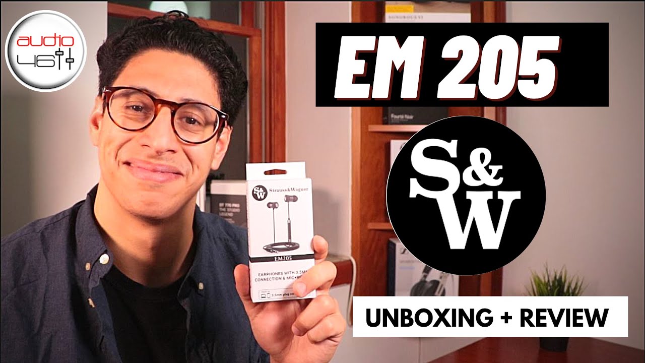 Strauss & Wagner EM205 Wired Earbuds - Unboxing + Review - YouTube