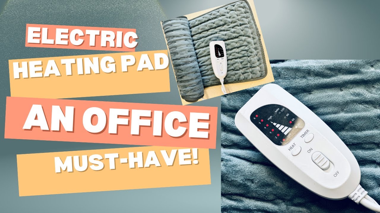 Electric Heating Pad - An Office Must-Have! #heatingpad - YouTube