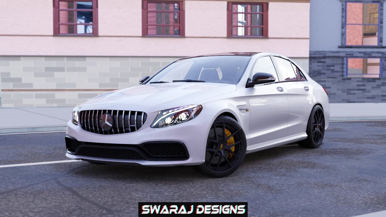 MERCEDES-BENZ C63 S DRIFTING | 3D MODEL | BLENDER 3D - YouTube
