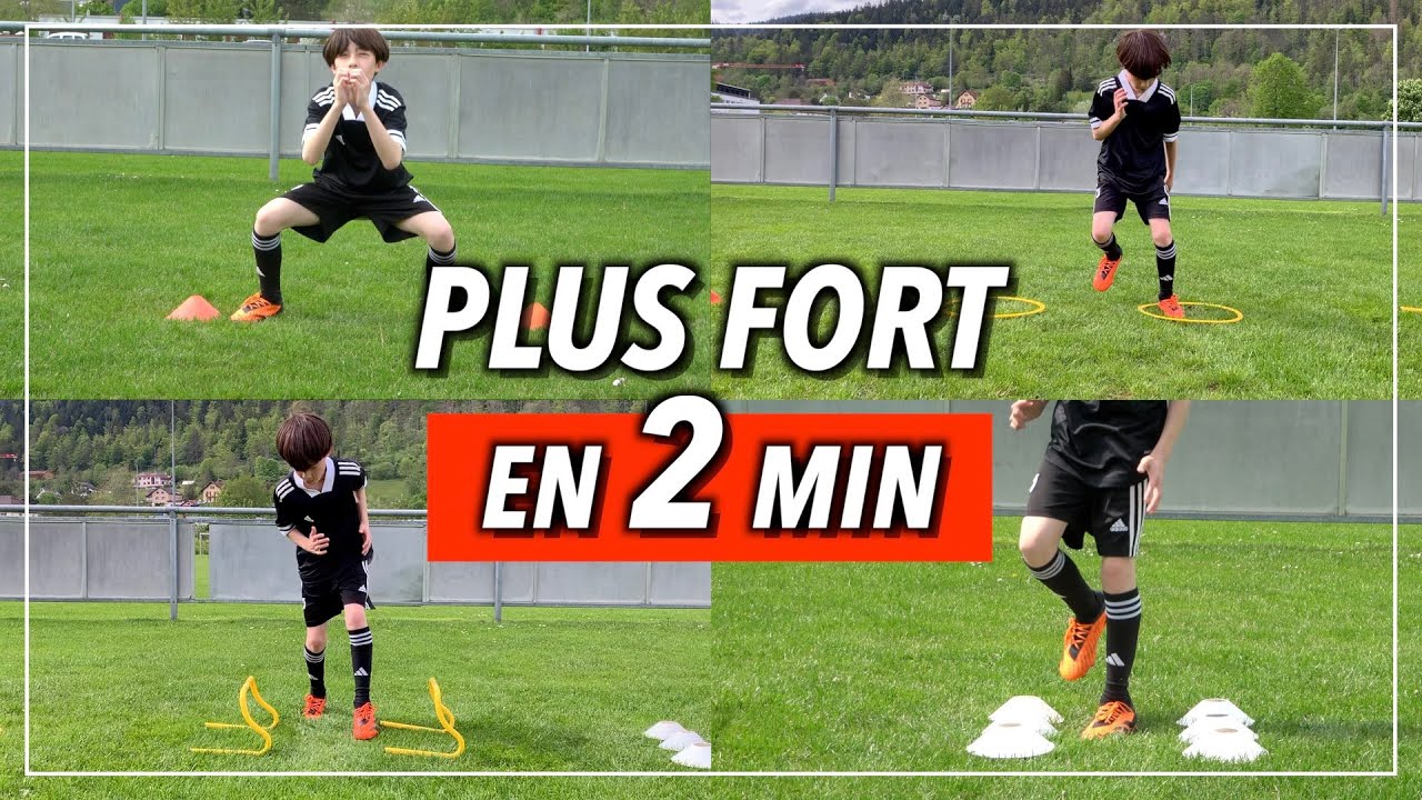 CONDITION PHYSIQUE FOOTBALL 2 MINUTES D'EXERCICES - YouTube