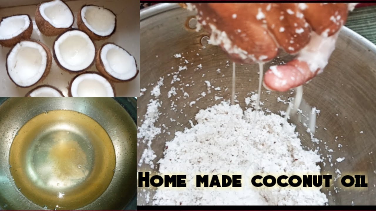 Home made instant coconut oil | home coconut oil | How to make coconut ...