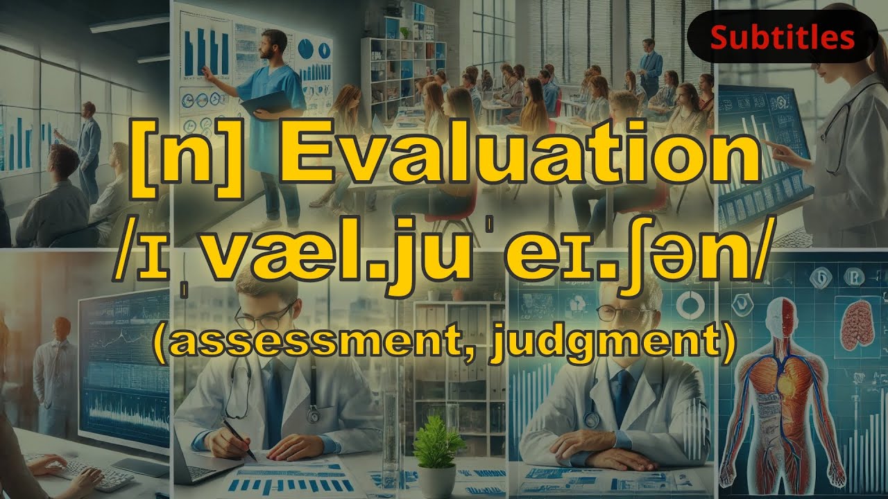 [n] Evaluation meaning (assessment, judgment) with 5 examples - YouTube