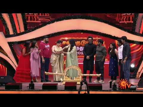 Moondru Mudichu Serial Awards Highlights 🏆| Sun Kudumbam Virudhugal 2025 | SUN TV