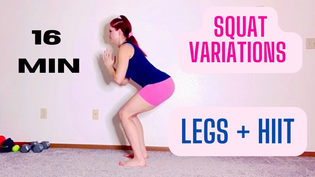 THE BEST BODY WEIGHT SQUAT VARIATIONS | 16 min body weight workout ...