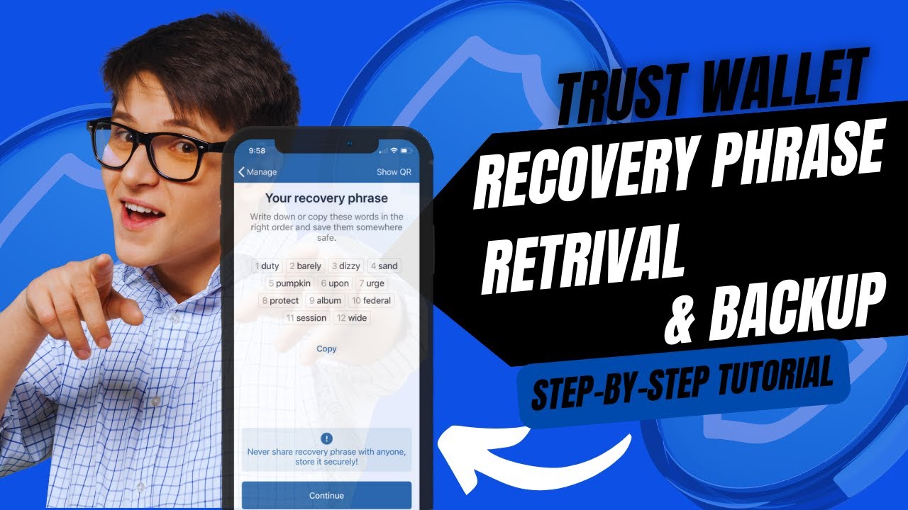 How to Retrieve your Recovery Phrase on Trust Wallet In 2024 | 12 Recovery Phrases - YouTube