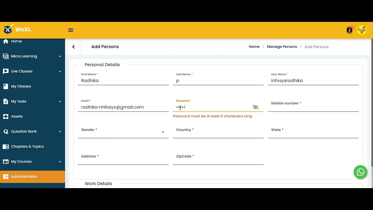 How to manage person through admin - YouTube