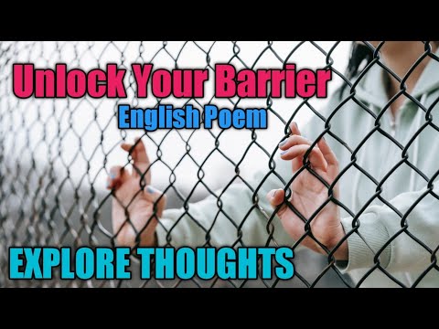 Unlock Your Barrier ।। English Poem/ motivational poem/ Explore ...