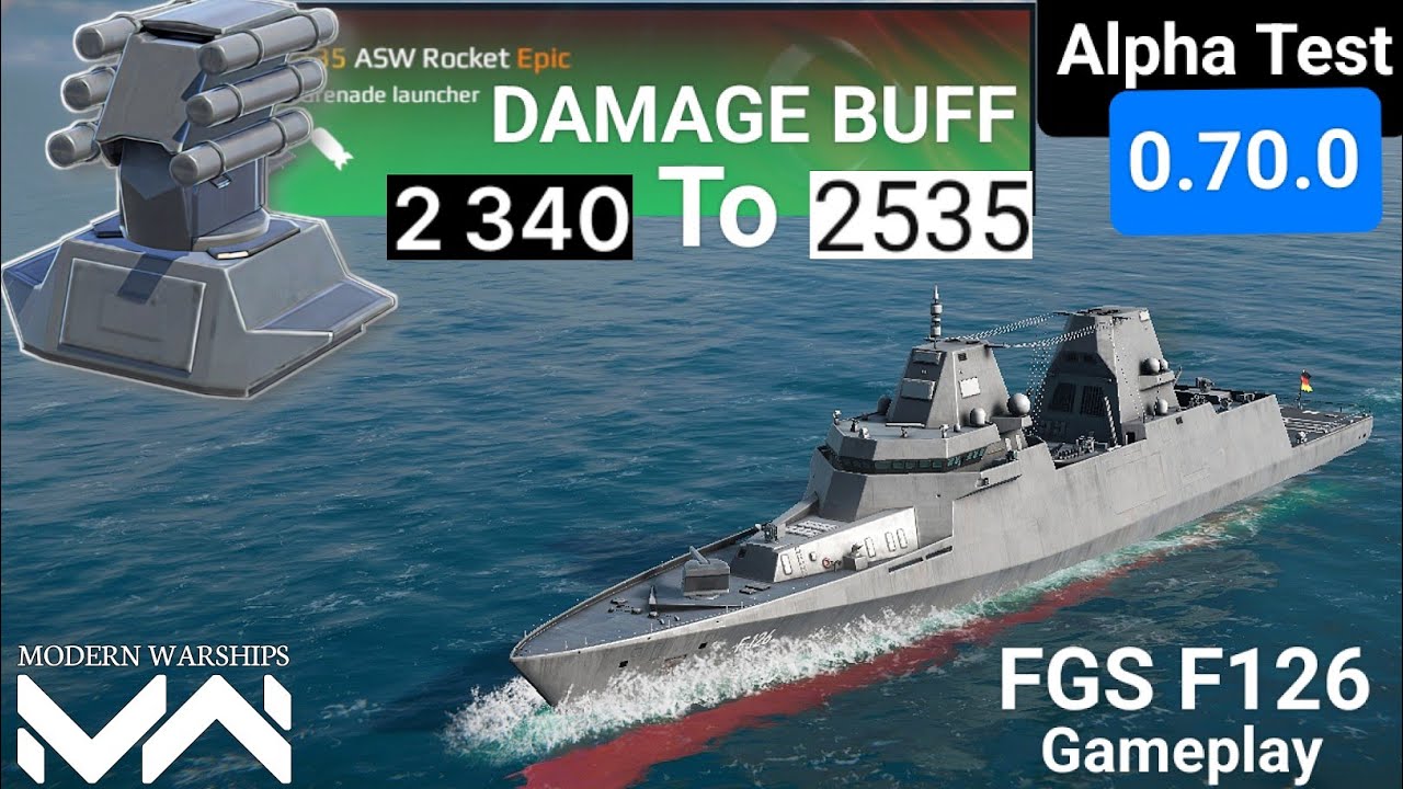 ASW Rocket Grenade Launcher got Rebalance - Modern Warships Alpha Test ...