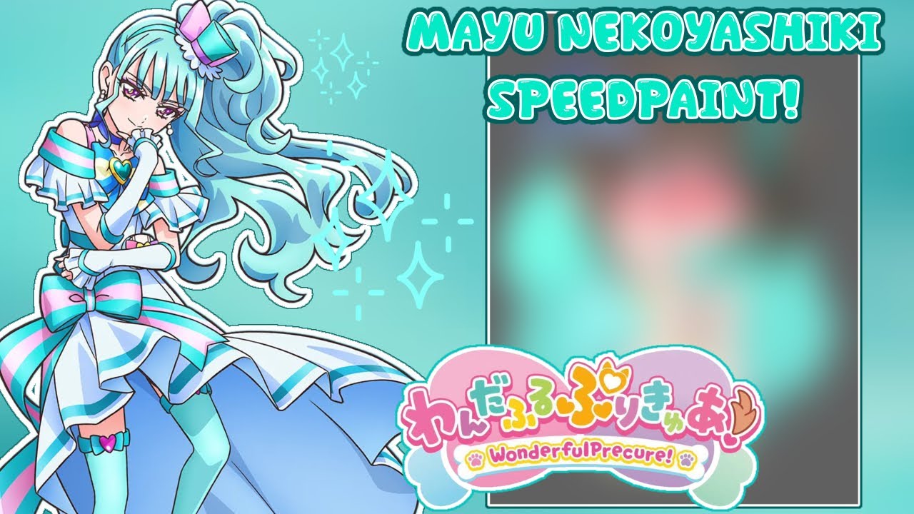 Wonderful Pretty Cure: Mayu Nekoyashiki (SPEEDPAINT) 💚 - YouTube