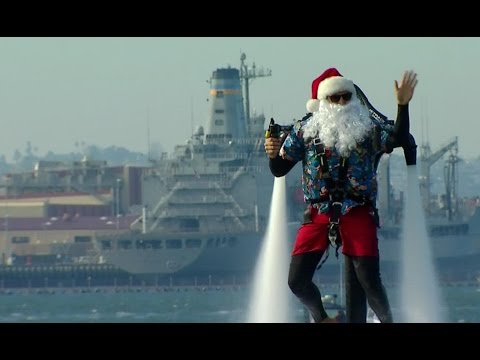 Jetpack America Santa Flight - YouTube
