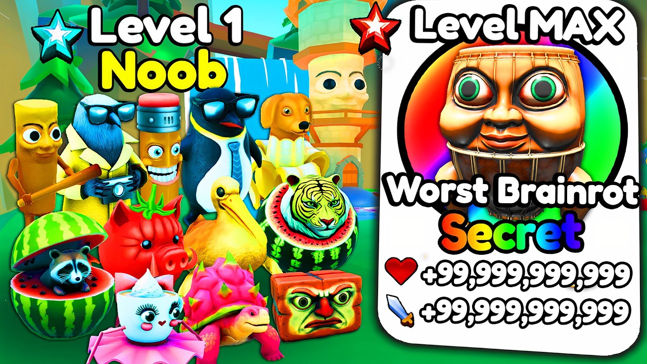 Starting Over as NOOB with WORST BRAINROT in Brainrot Evolution! - YouTube