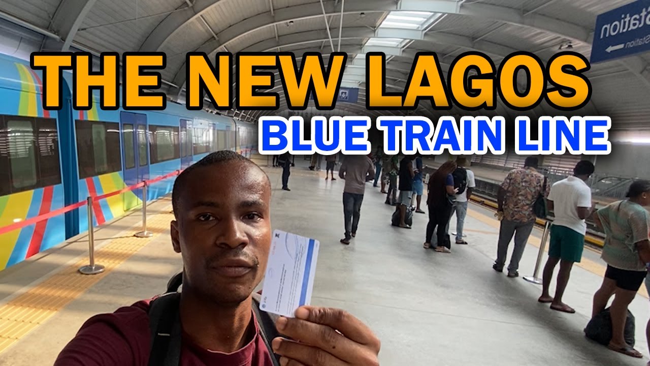 The New Lagos Blue Rail Line | Taking a Train For the First Time ...