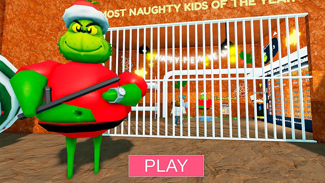 GRINCH'S PRISON RUN OBBY ROBLOX - YouTube