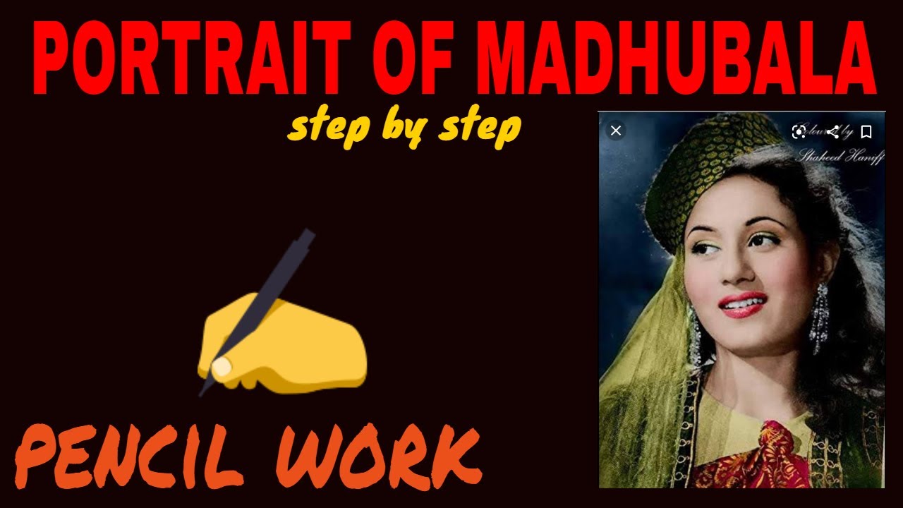 Drawing Madhubala | Madhubala Portrait - YouTube