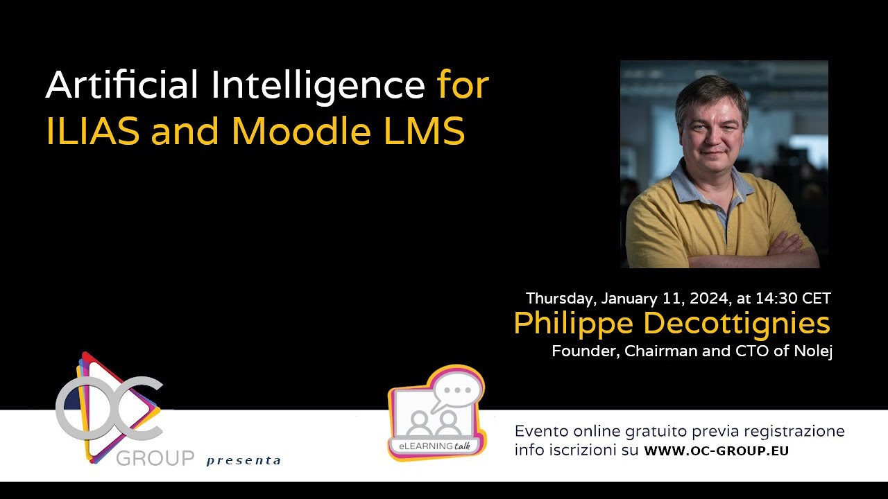 Artificial Intelligence applied to ILIAS LMS and Moodle LMS - YouTube