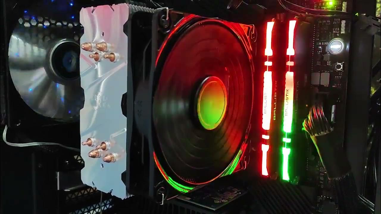 Видео вращения вентилятора DEEPCOOL DF1202512CD на полных оборотах ...