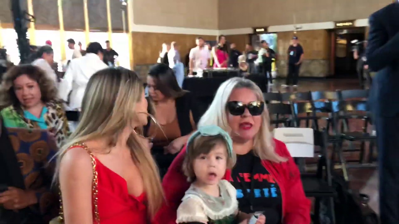 Canelo Baby Girl At The Kovalev Press Confrence - YouTube