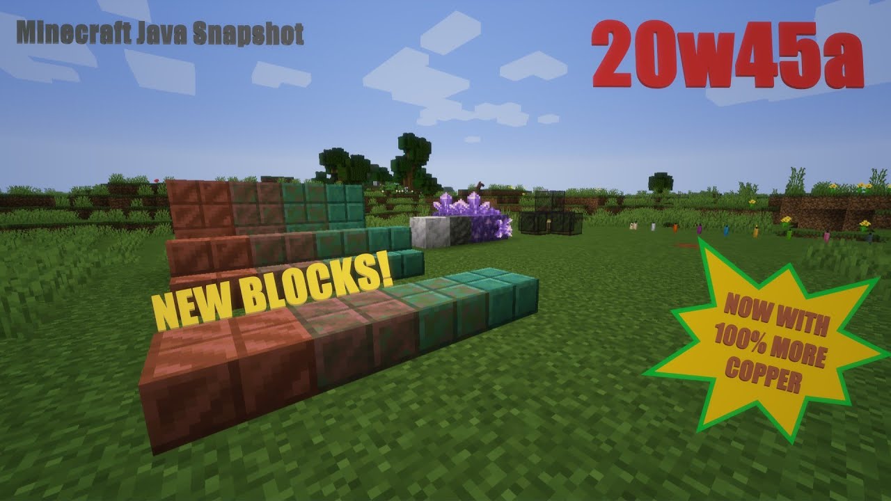 New Copper Blocks | Minecraft 1.17 Java Snapshot 20w45a - YouTube