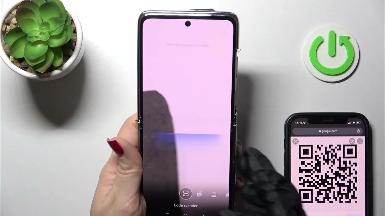 How to Scan QR Codes on HUAWEI P50 Pocket - QR Codes Scanner - YouTube