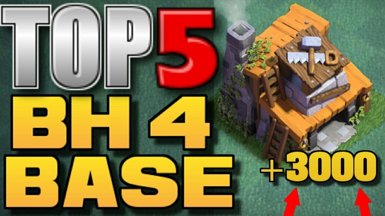 Top 5 Builder Hall 4 Bases w/ Proofs! +3000 Cups | Best Builder Hall 4 ...