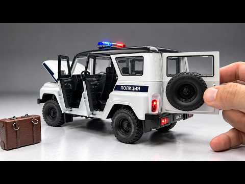 Unboxing of UAZ-469 / UAZ-3151 Russian Police 1:18 Scale Diecast Model Car