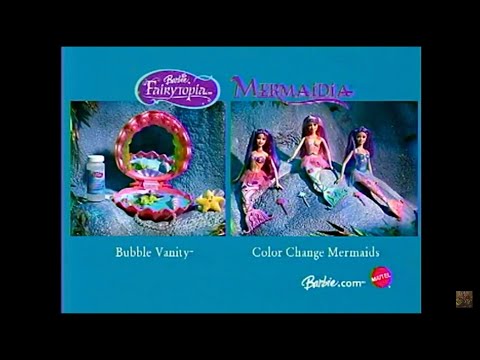 2006 Barbie Fairytopia Mermaidia Bubble Vanity & Color Change Mermaids doll Commercial | Mattel