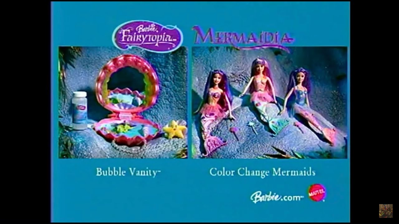 2006 Barbie Fairytopia Mermaidia Bubble Vanity & Color Change Mermaids ...