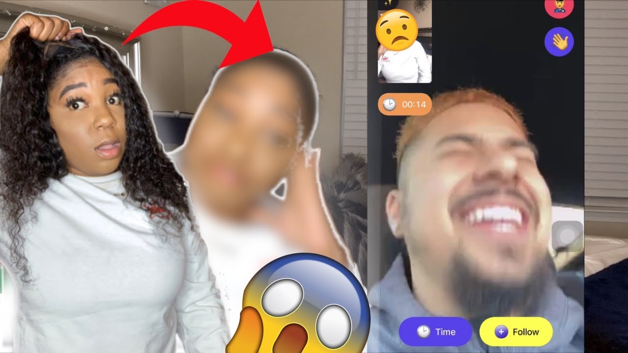 SNATCHING WIG OFF PRANK ON MONKEY APP * very funny* - YouTube