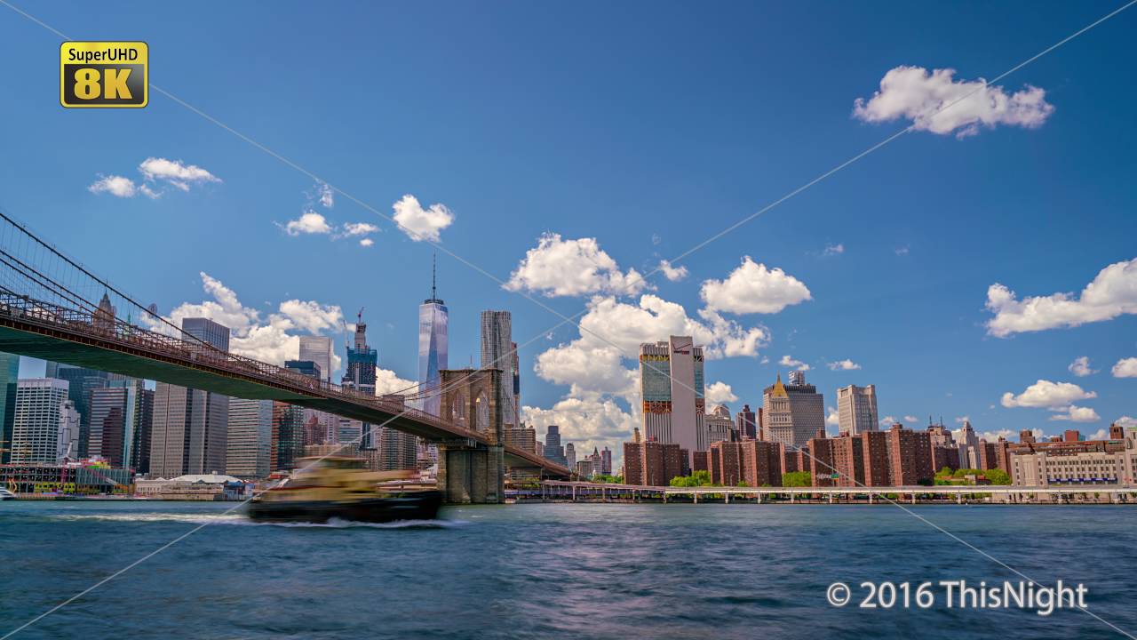 8K STOCK VIDEO. OLD VERSION. New York. Real time, time lapse ...