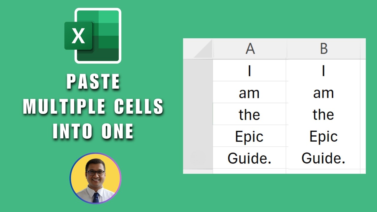 How to Paste Multiple Cells into One Single Cell in Excel 2026 - YouTube