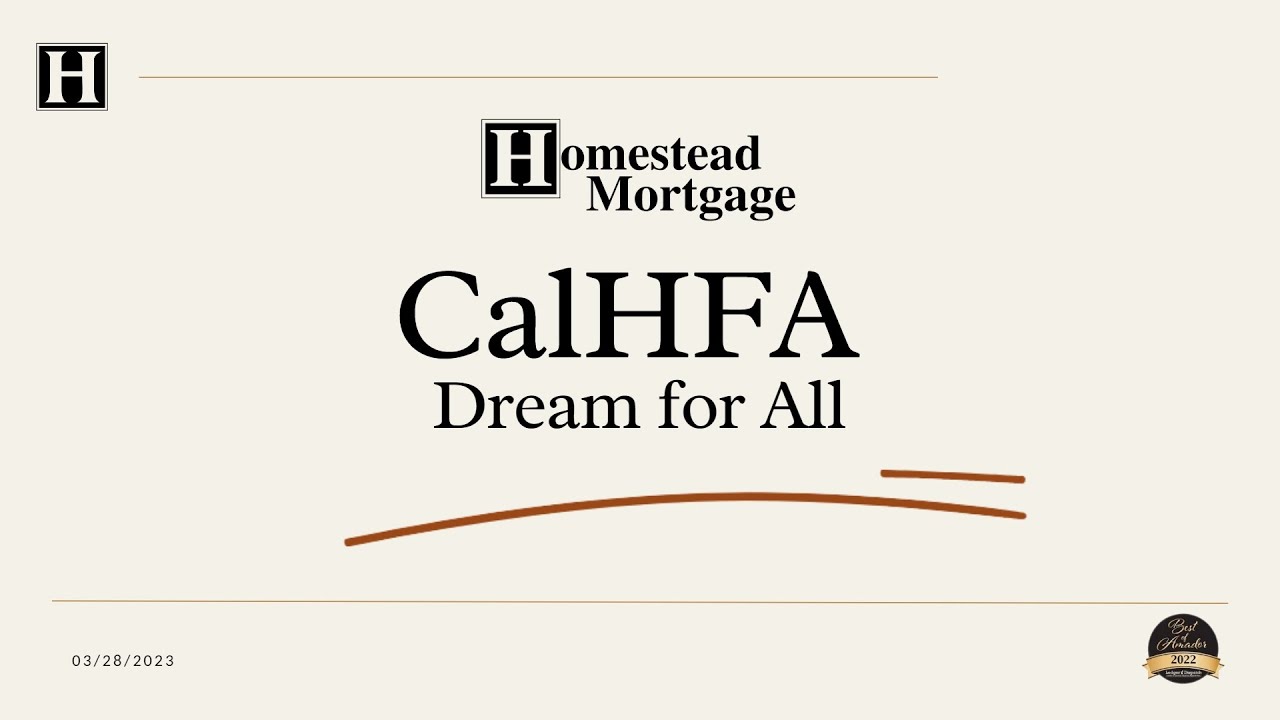 CalHFA Dream For All - YouTube