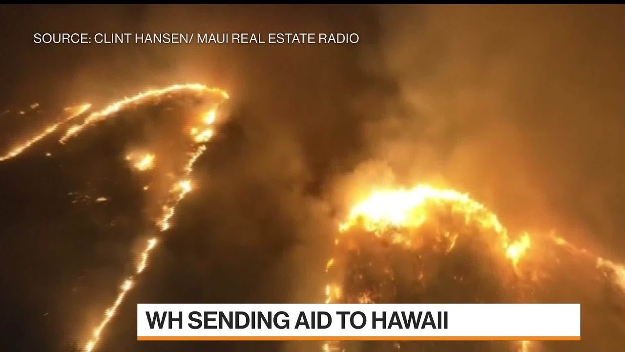 Hawaii Declared Disaster Area as Wildfires Rage On - YouTube