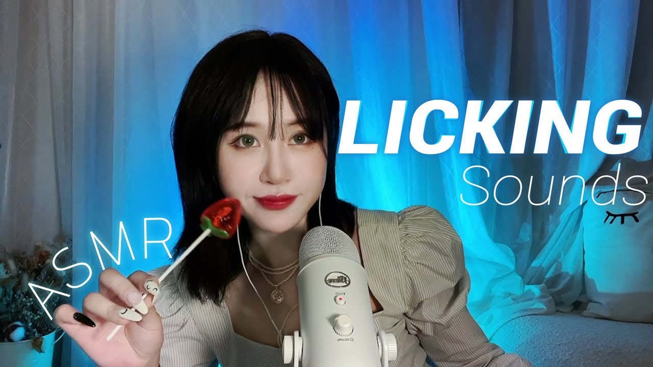 ASMR Tingling Mouth Sounds👄: Sugar🍬 & Honey eyelash brush⚡️ & Popping ...