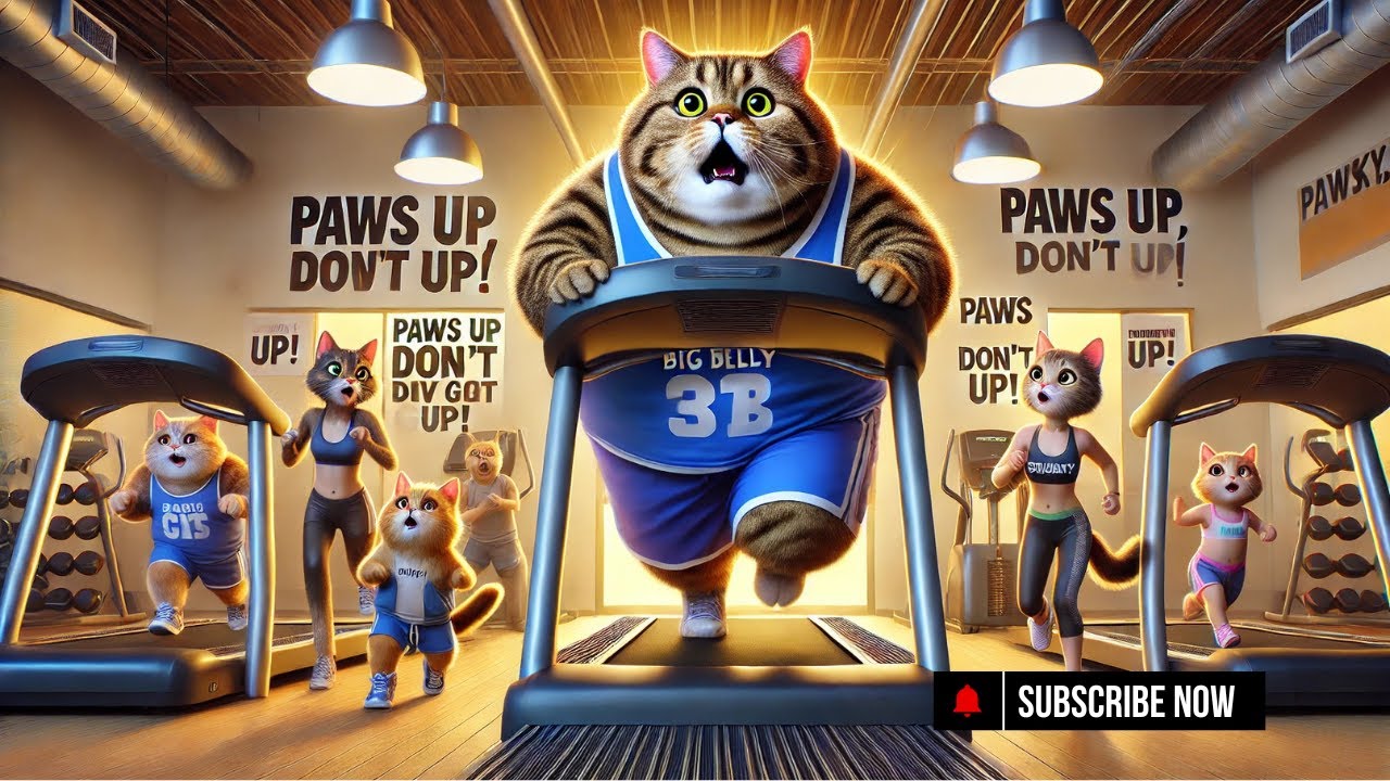 Fat Cat Builds His Body at the Gym|| Gymer Cat||viral cat|| Meow Meow ...