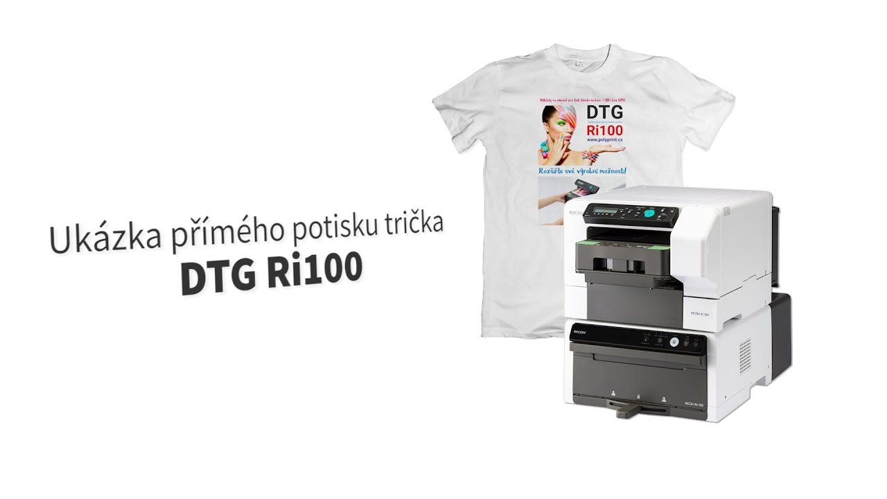 Jak plnobarevně a prodyšně tisknout od 1ks na textil? Tiskárna DTG ...