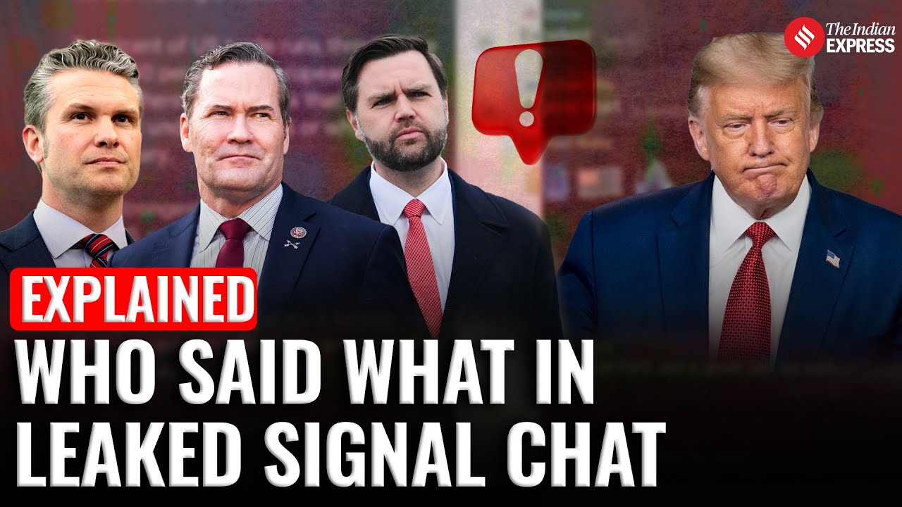 Explained: Who Said What: Details of Leaked Trump Admin Chat On Yemen ...
