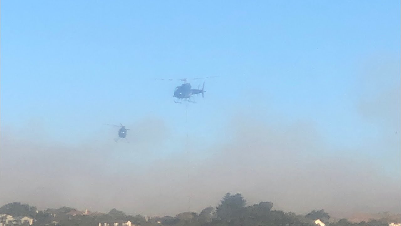 Fire at Christchurch port hills - YouTube