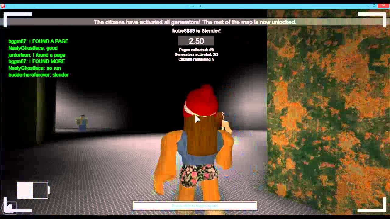 slender man roblox - YouTube