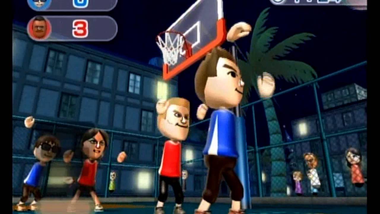 WII Sport Resort Basketball - YouTube