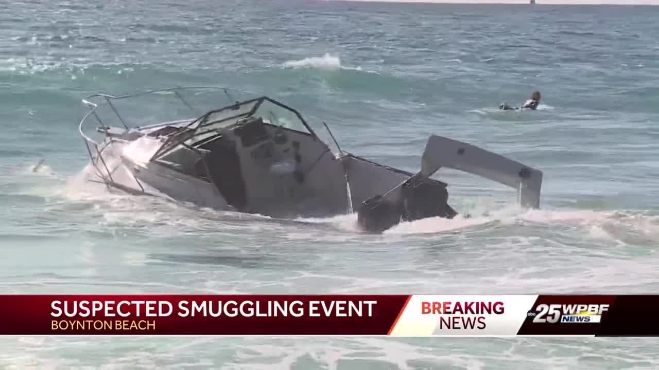 Boat washed up near Boynton Beach Inlet part of suspected smuggling ...
