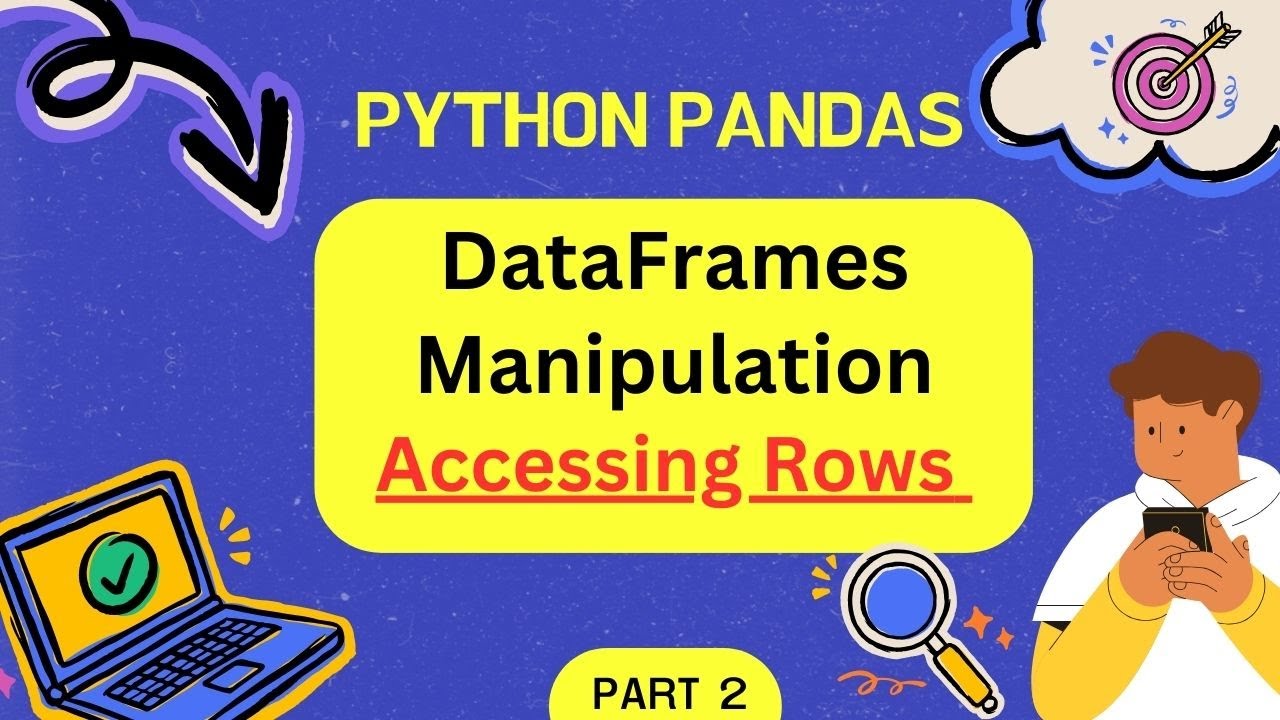 Class 12 | IP | Pandas DataFrame Manipulation Accessing Rows #cbse #ip #cuet #coding #pandas # ...