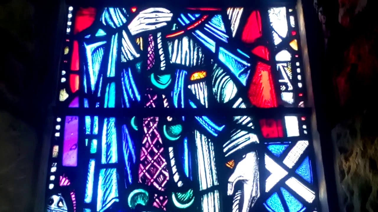 Saint Andrew Stained Glass Window , Dunino Church St.Andrews Fife ...