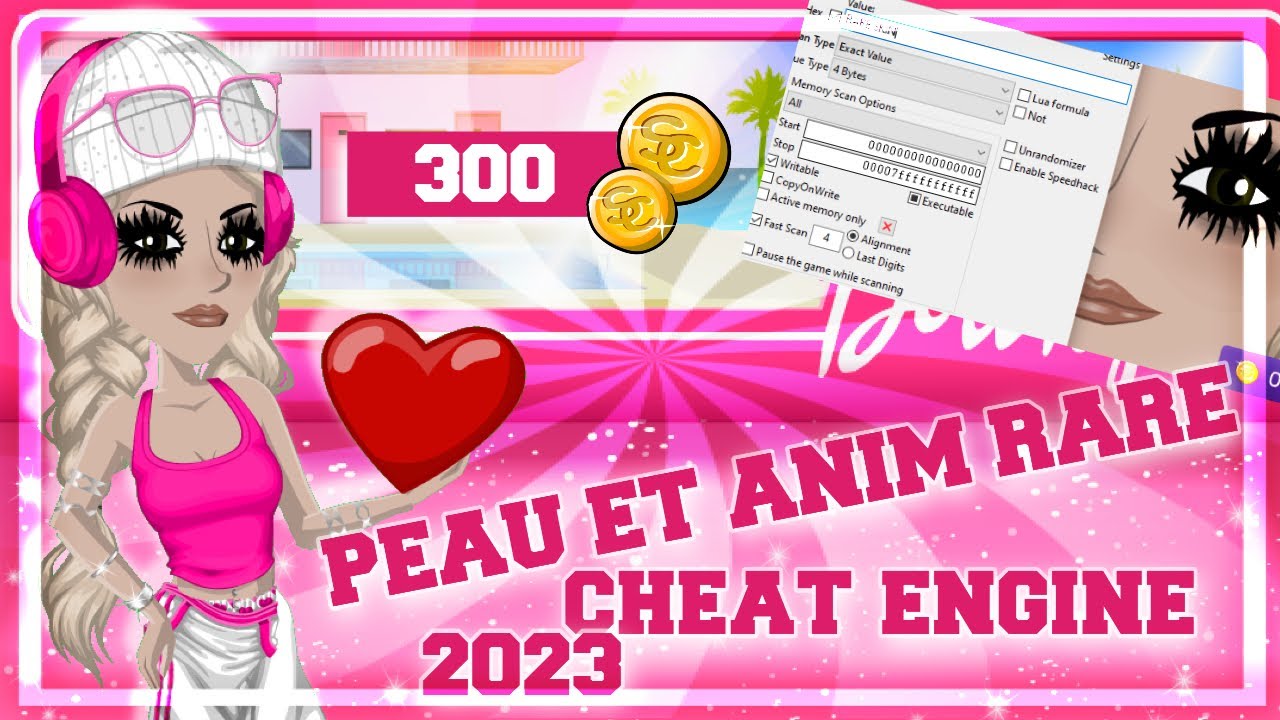 Peau et animation rare sur MSP en 2023 (cheat engine) - YouTube