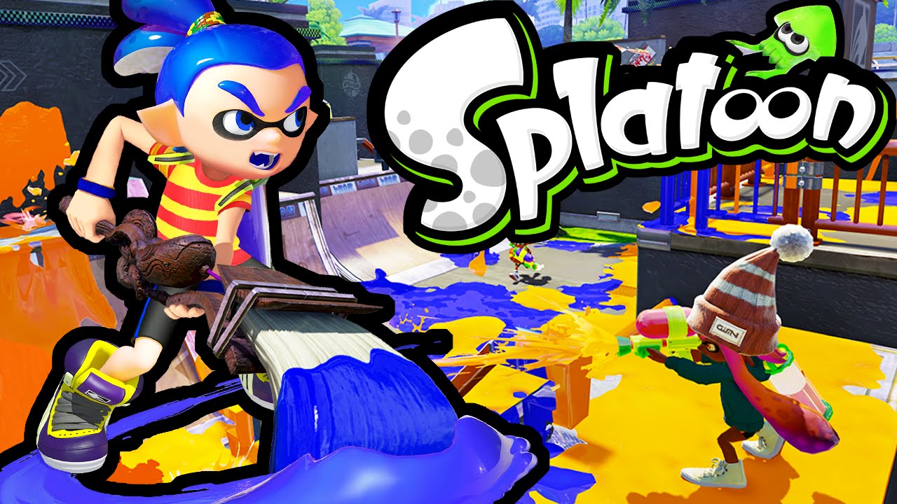 Splatoon Wii U Octobrush VS Ink Brush! Weapon Tips & Strategy Octo ...