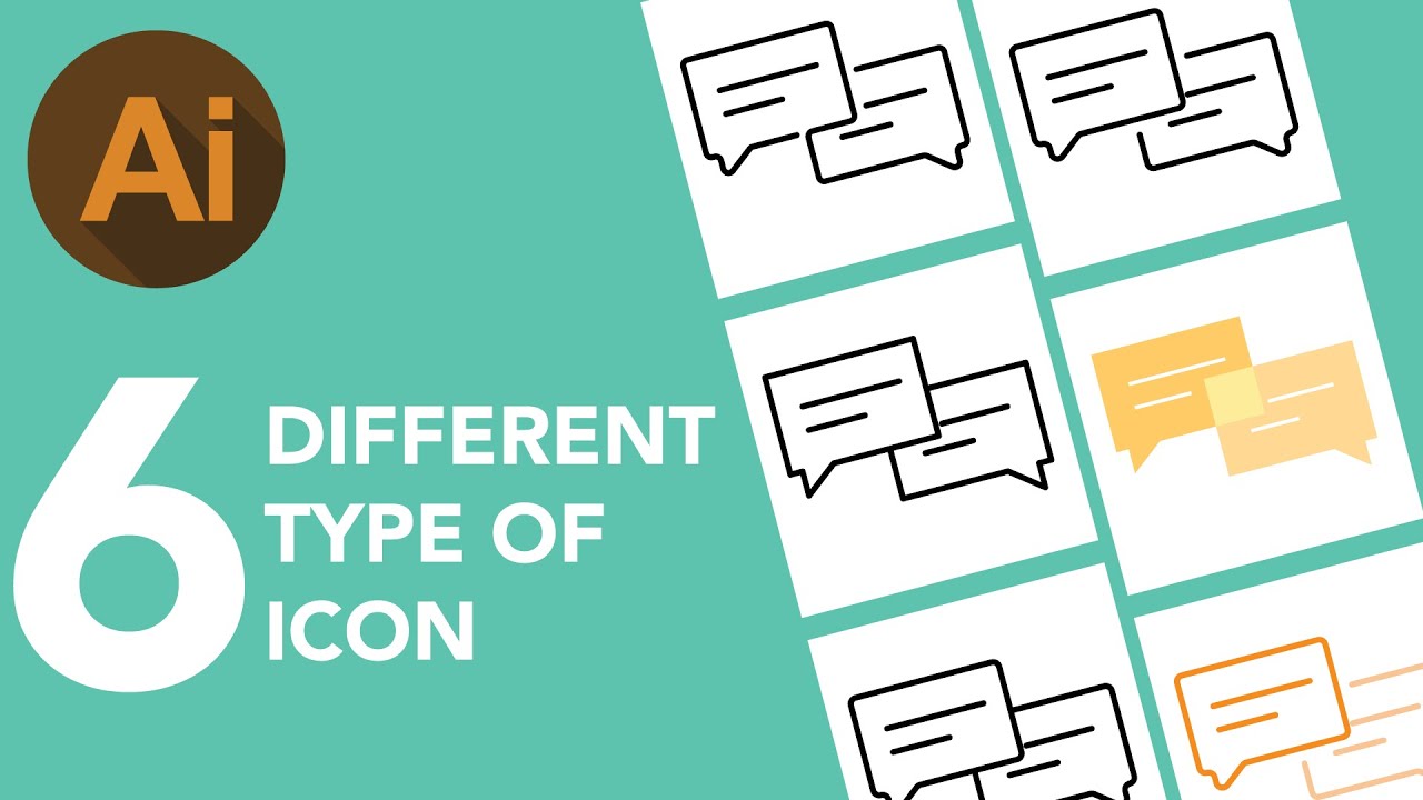 How to design different type of icon using - Adobe Illustrator - YouTube