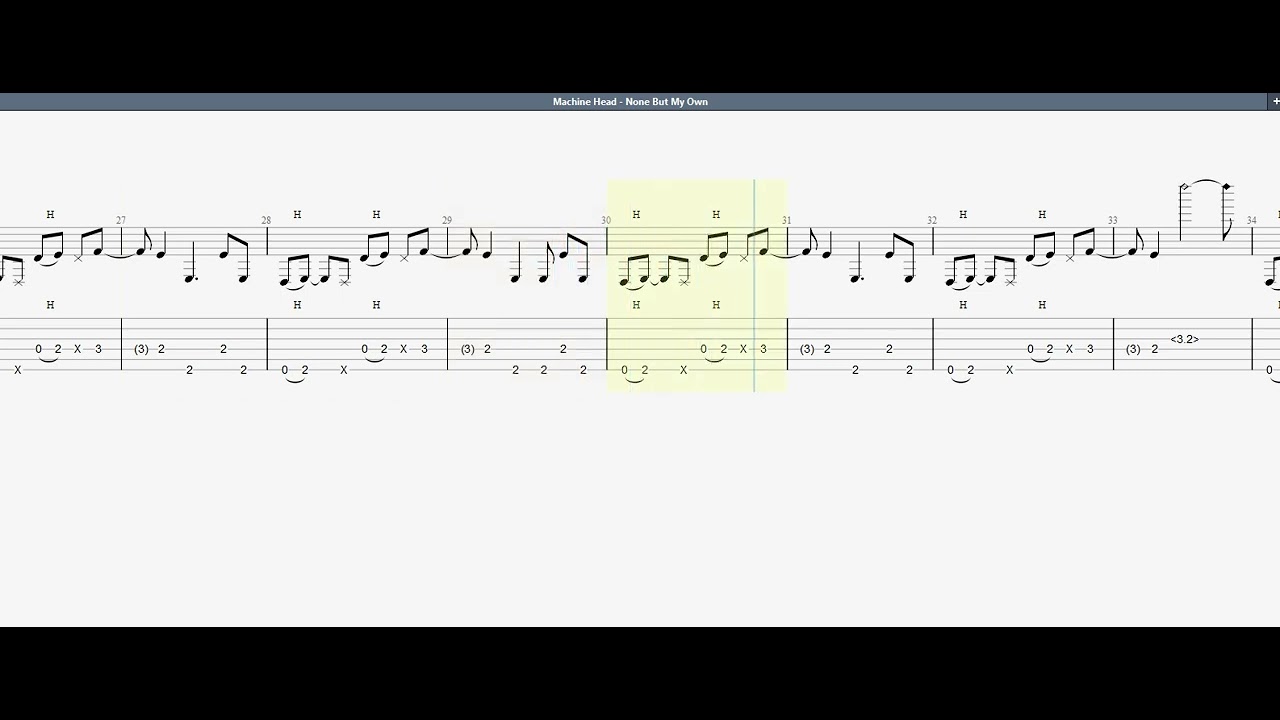 Machine Head None But My Own GUITAR 1 TAB - YouTube