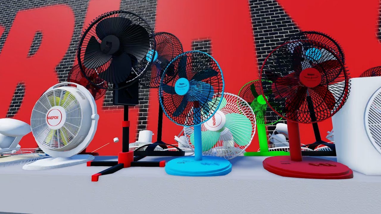 ROBLOX FAN DISPLAY | TAMPILAN KIPAS | Ventiladores em Cima da Mesa ...