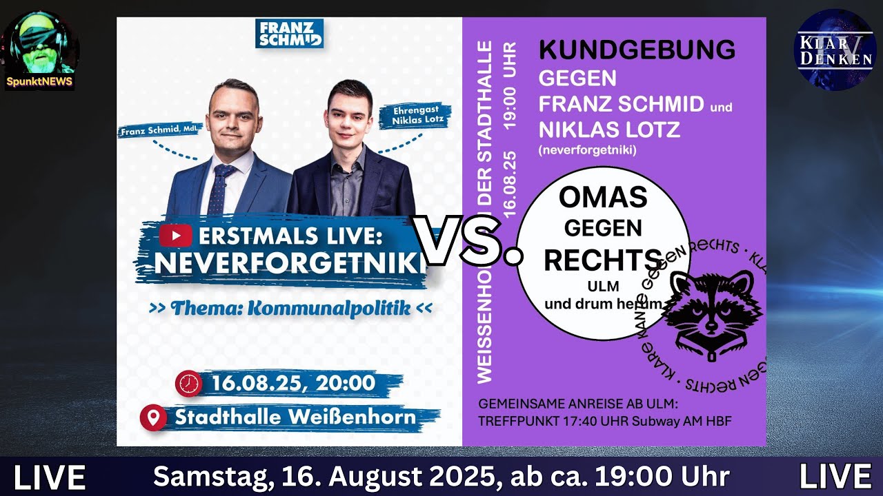 💥📢 Live aus Weißenhorn - Veranstaltung mit Franz Schmid (MdL) und ...
